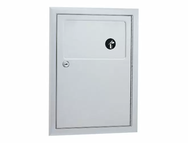 Bobrick Recessed Sanitary Bin 4.5L Lockable | Sanitary Bins