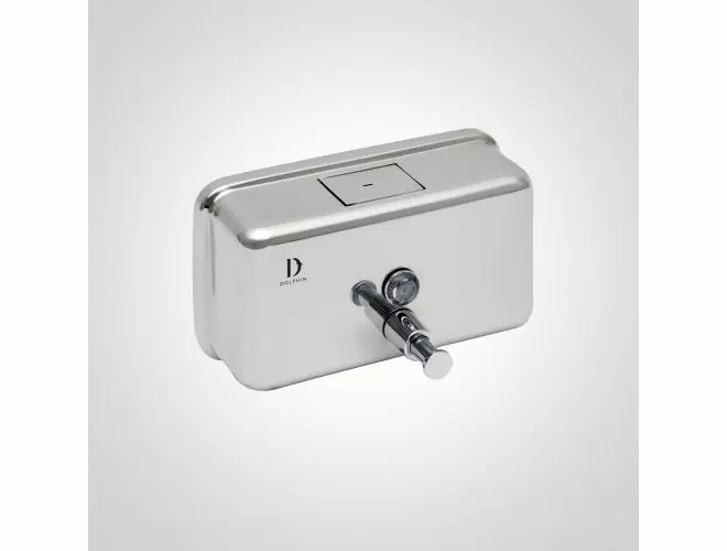 Dolphin 1200ml Polished Stainless Steel Horizontal Soap Dispenser