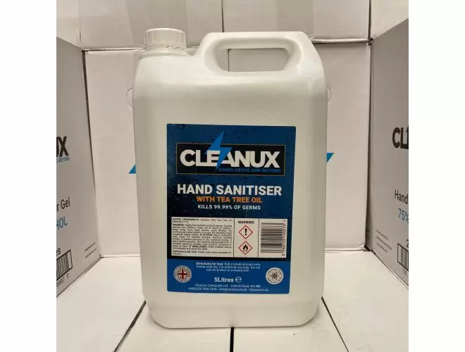 Cleanux 5L Alcohol Hand Sanitising Gel x 2
