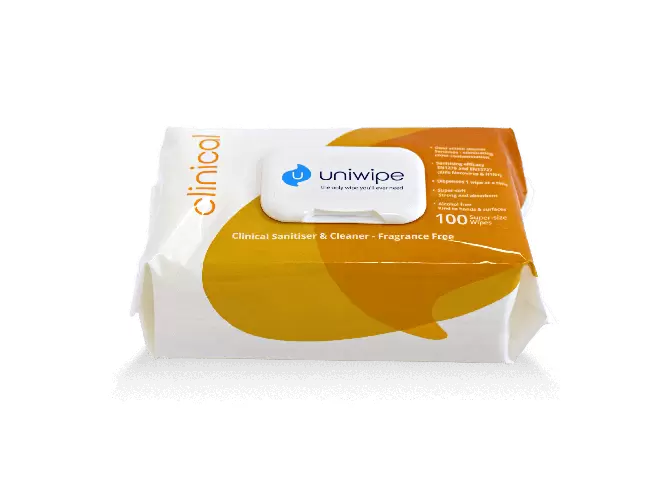 200 Uniwipe Clinical Sanitising Wipes
