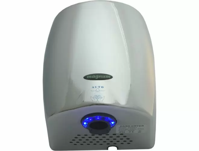 Magnum Blue Lightening Hand Dryer Brushed Chrome | High Speed Hand Dryers