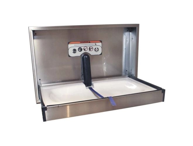 Dolphin Wall Mounted Stainless Steel Changing Table