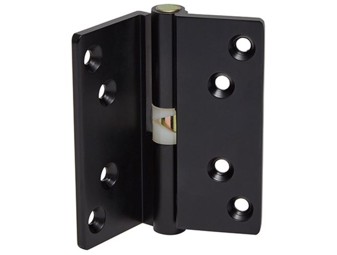 Black Aluminium Cranked Rise and Fall Hinge
