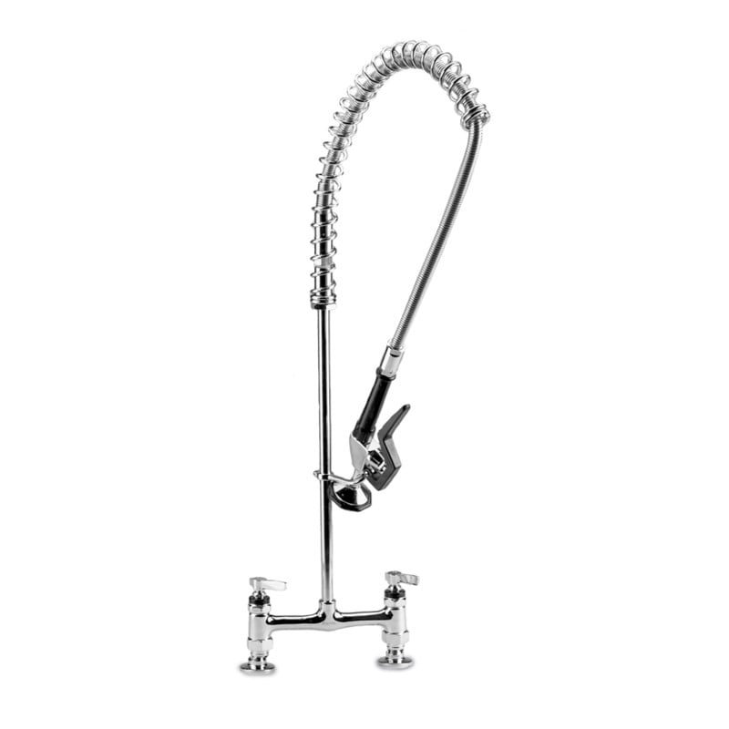 KWC DVS Deck Pattern Mixer Overhead Spray Tap