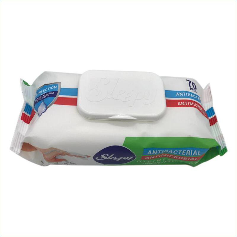 Sleepy Clinical Antibacterial Wipes Pack of 70
