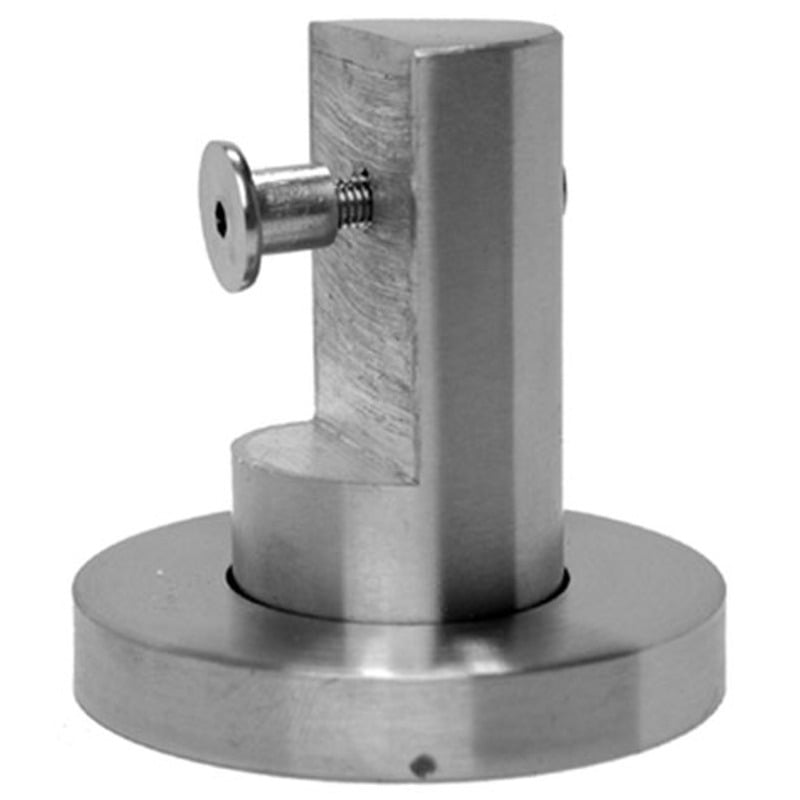 Low Stainless Steel Toilet Cubicle Support Leg Satin