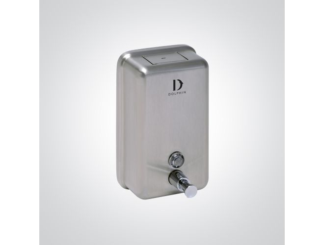 Dolphin 1200ml Satin Stainless Steel Vertical Soap Dispenser